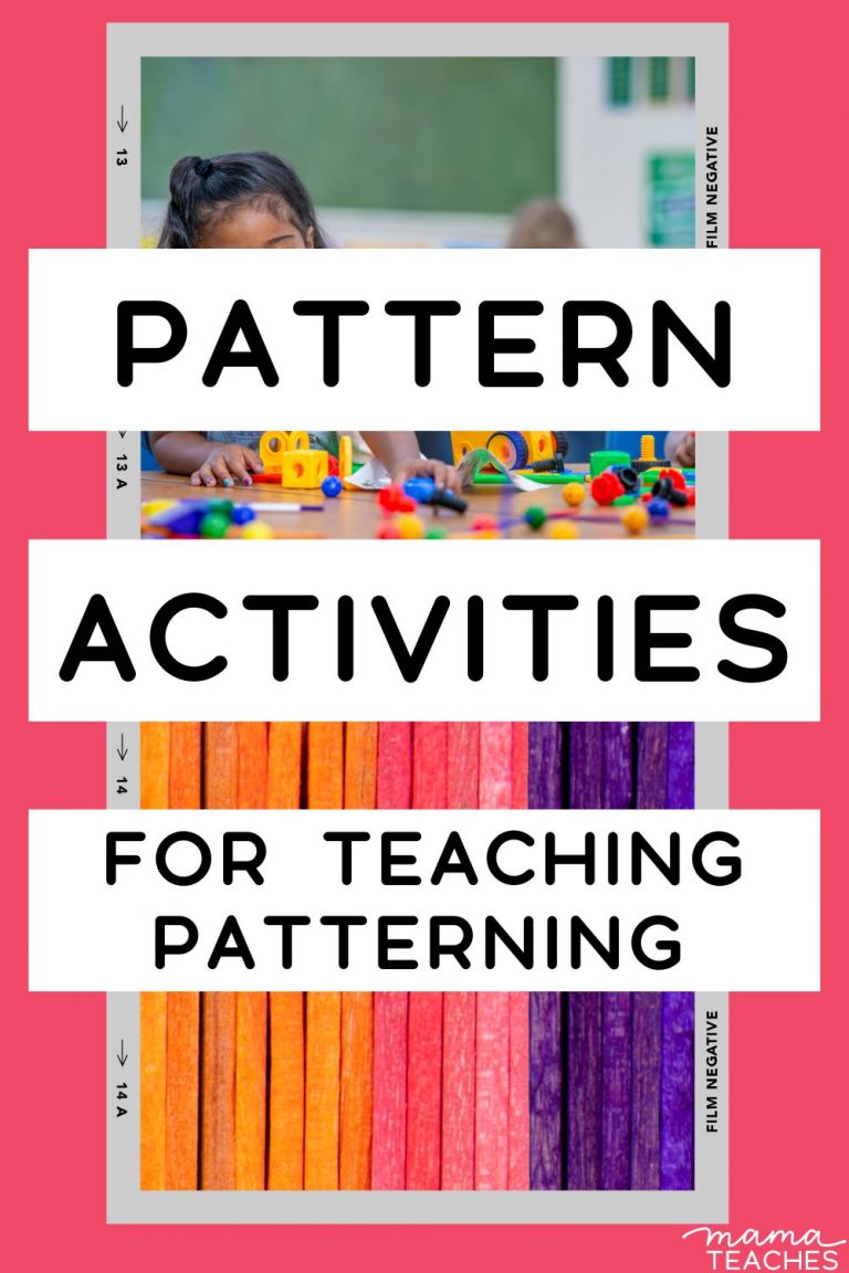 Pattern Activities for Teaching Patterning - Mama Teaches