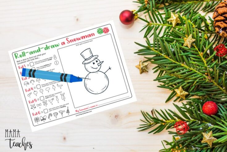 Snowman Printable Activity - Mama Teaches