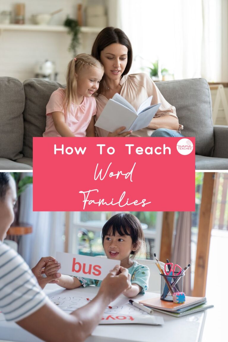 How to Teach Word Families - Mama Teaches