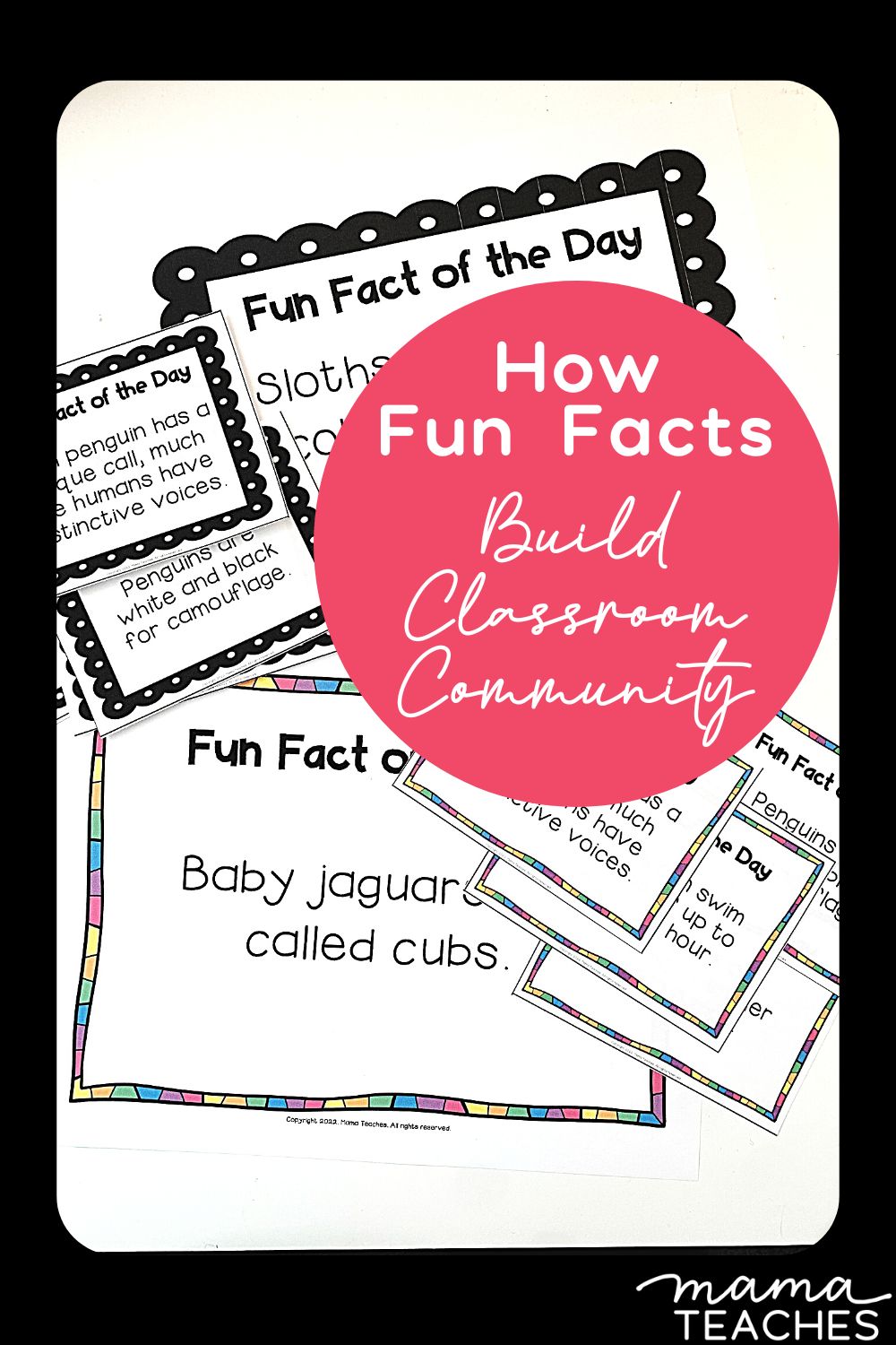 How a Fun Fact of the Day Can Build Classroom Community - Mama Teaches