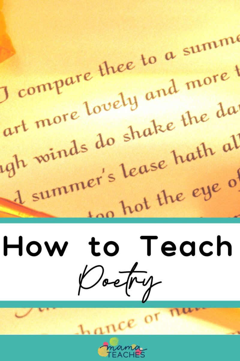 How to Teach Poetry - Mama Teaches