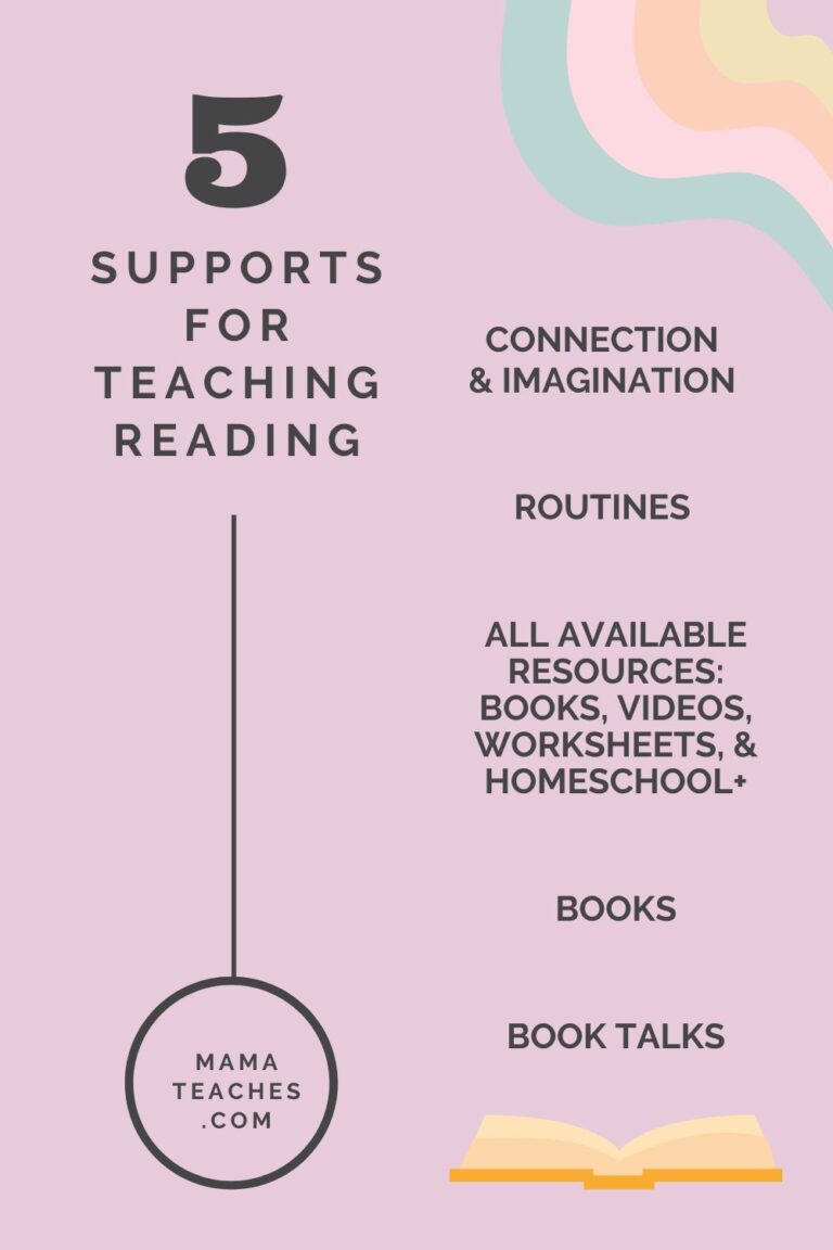 5 Supports for Teaching Reading - Mama Teaches