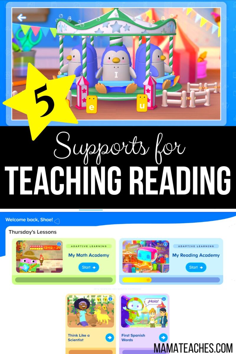 5 Supports for Teaching Reading - Mama Teaches