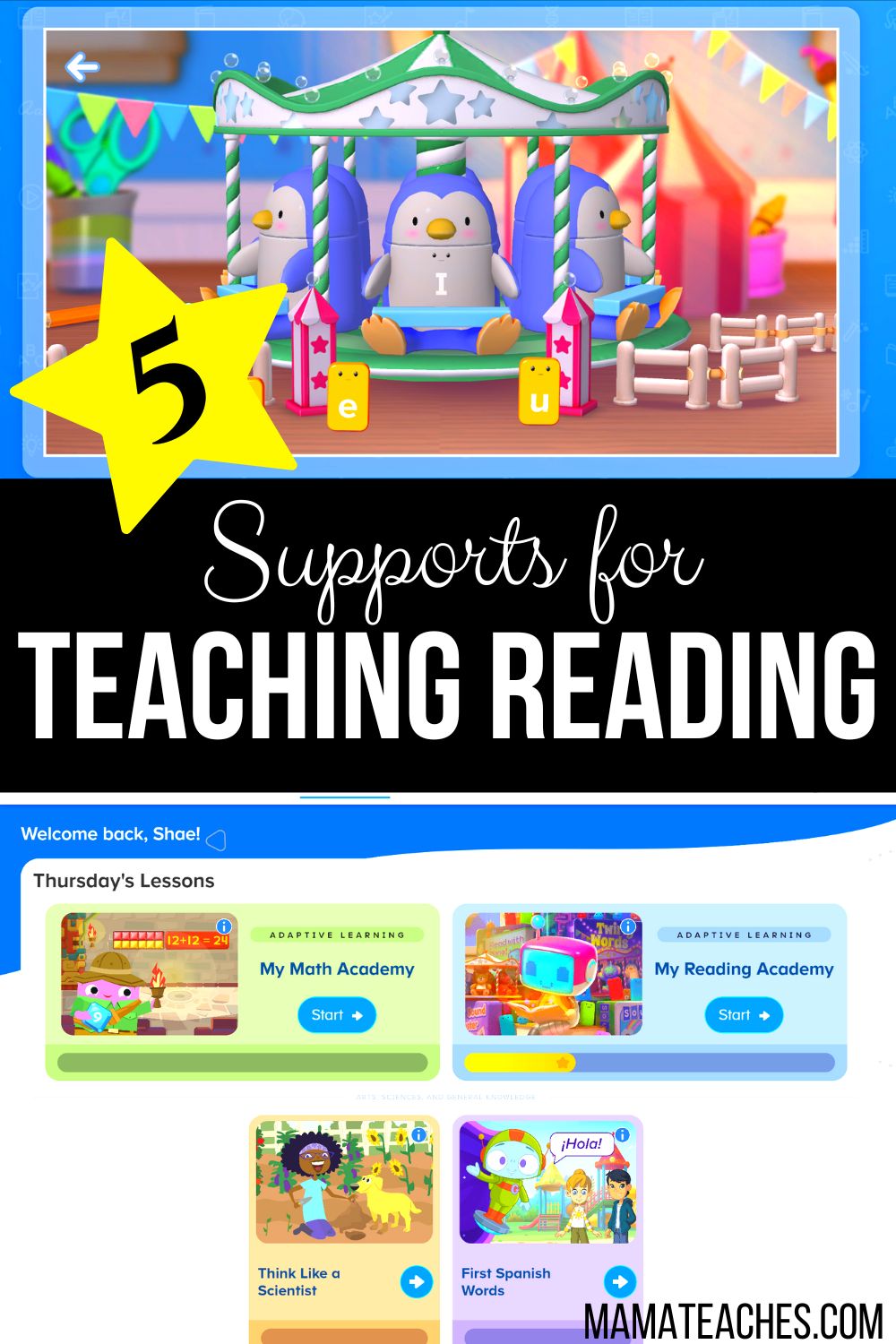 5 Supports for Teaching Reading - Mama Teaches