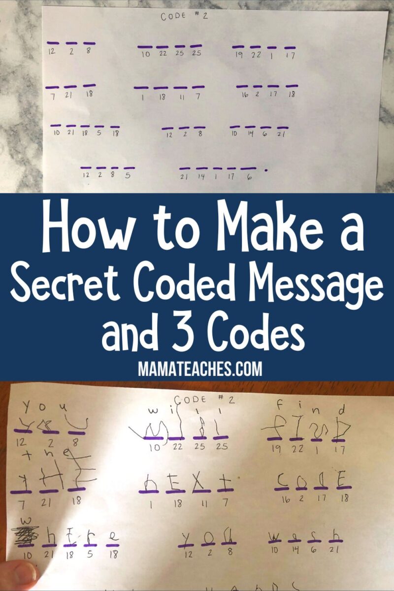 How to Make a Secret Coded Message and 3 Codes