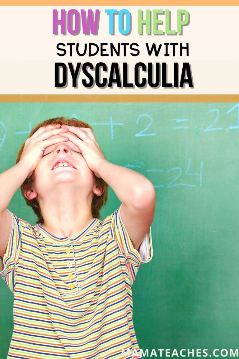 How to Help Students with Dyscalculia - Mama Teaches
