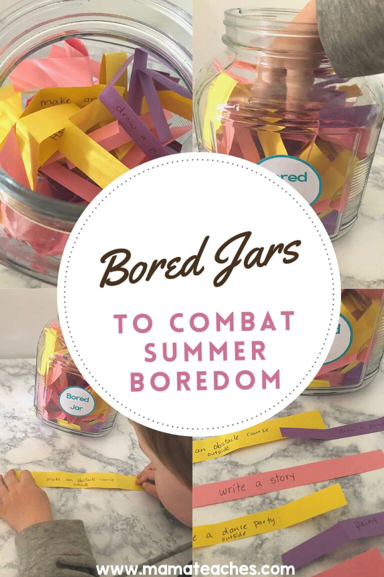 Bored Jars to Combat Summer Boredom - Mama Teaches