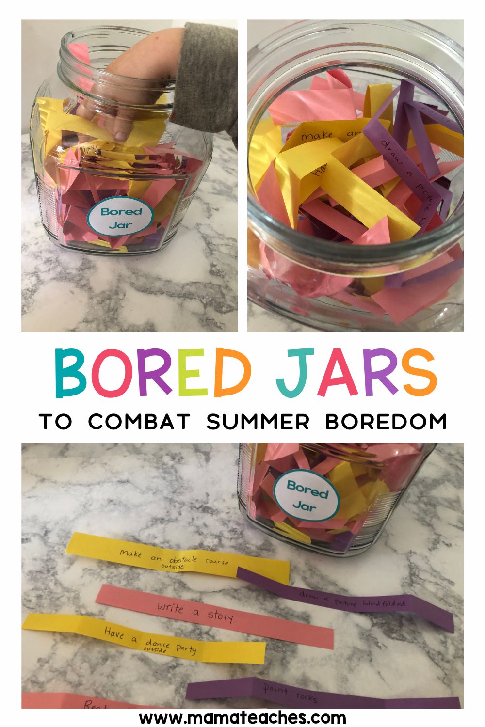 Bored Jars to Combat Summer Boredom - Mama Teaches