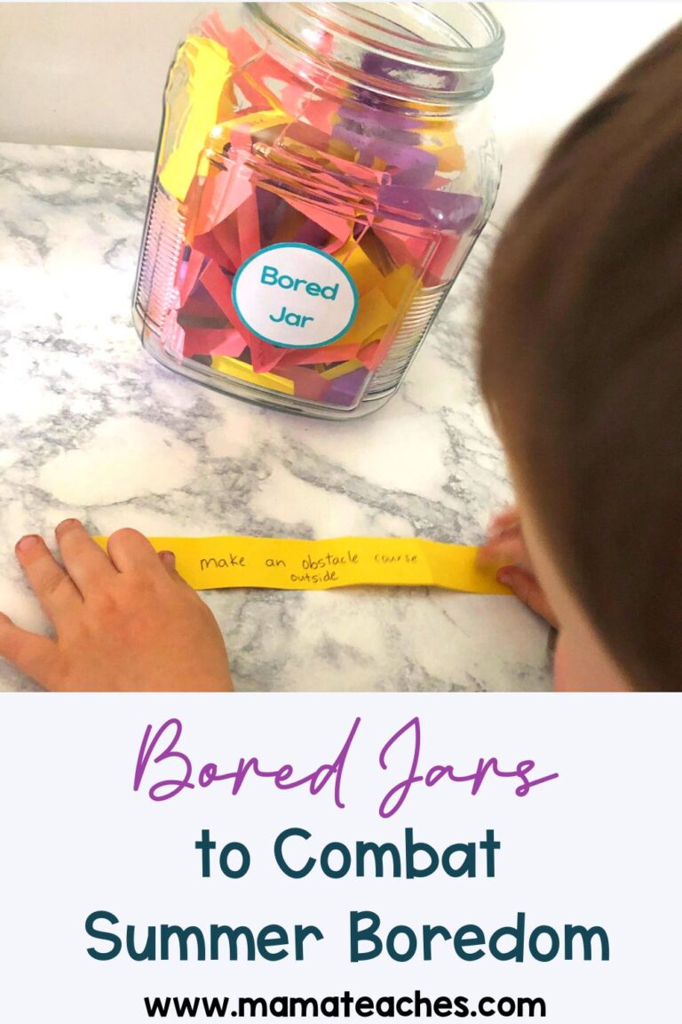 Bored Jars to Combat Summer Boredom - Mama Teaches