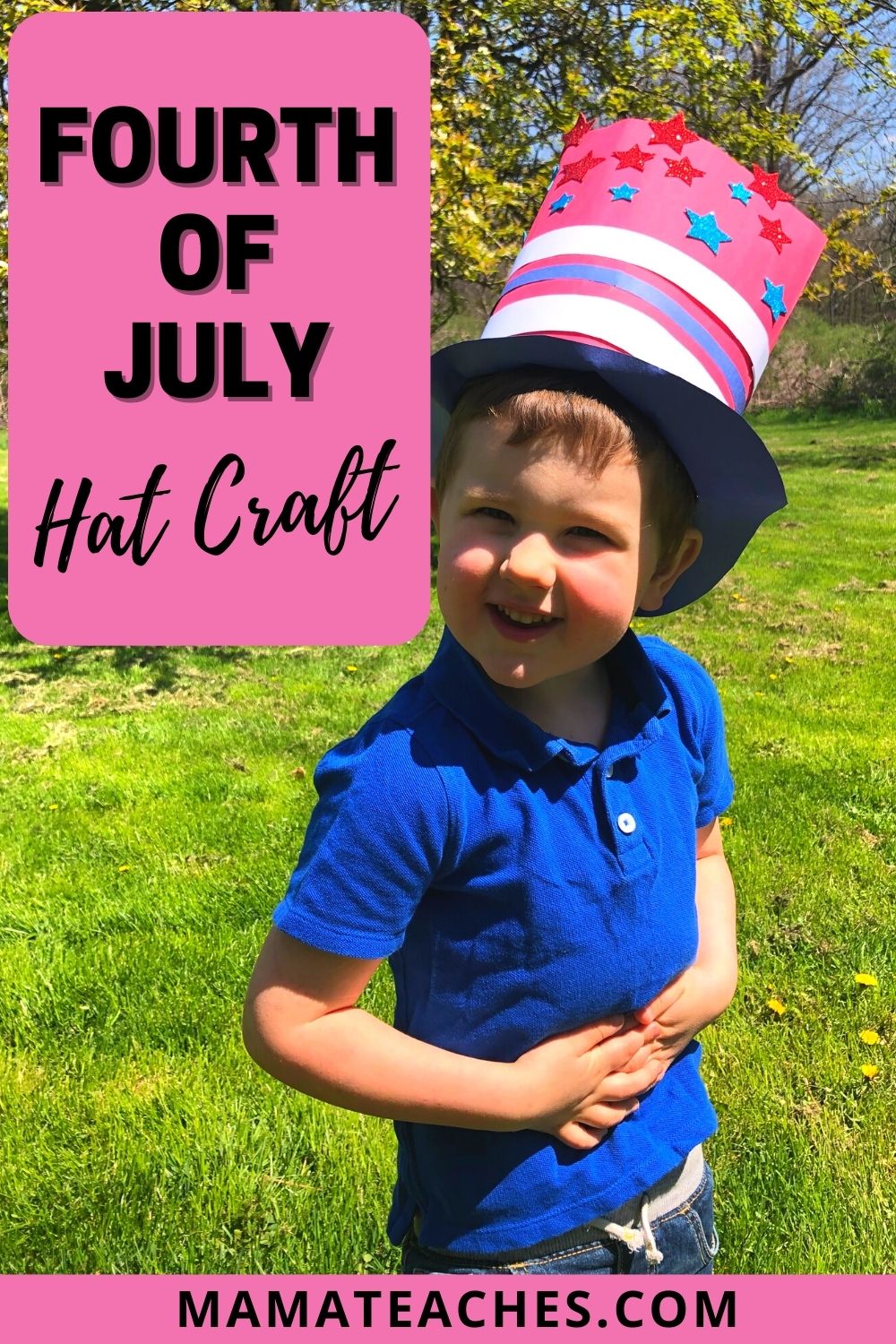 Fourth of July Hat Craft - Mama Teaches