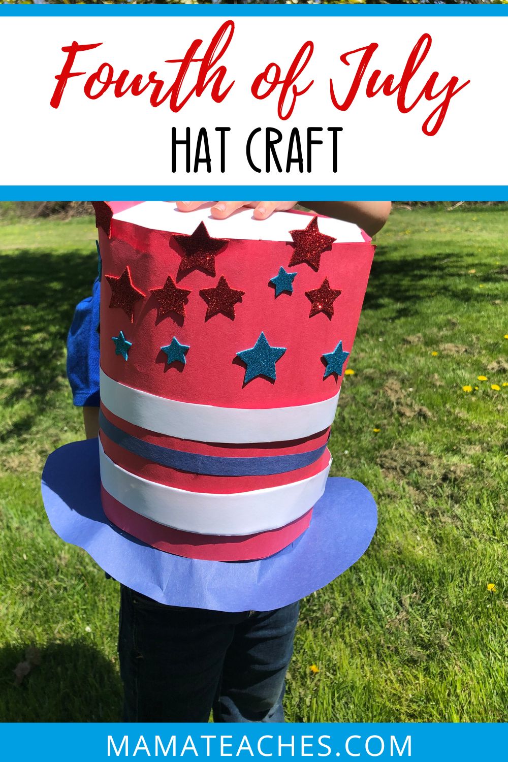 Fourth of July Hat Craft - Mama Teaches