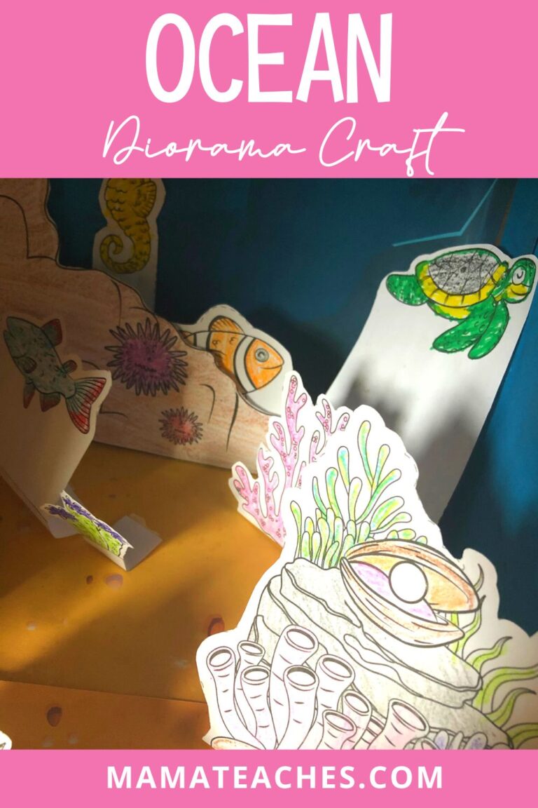 Ocean Diorama Craft (and Free Printable) - Mama Teaches