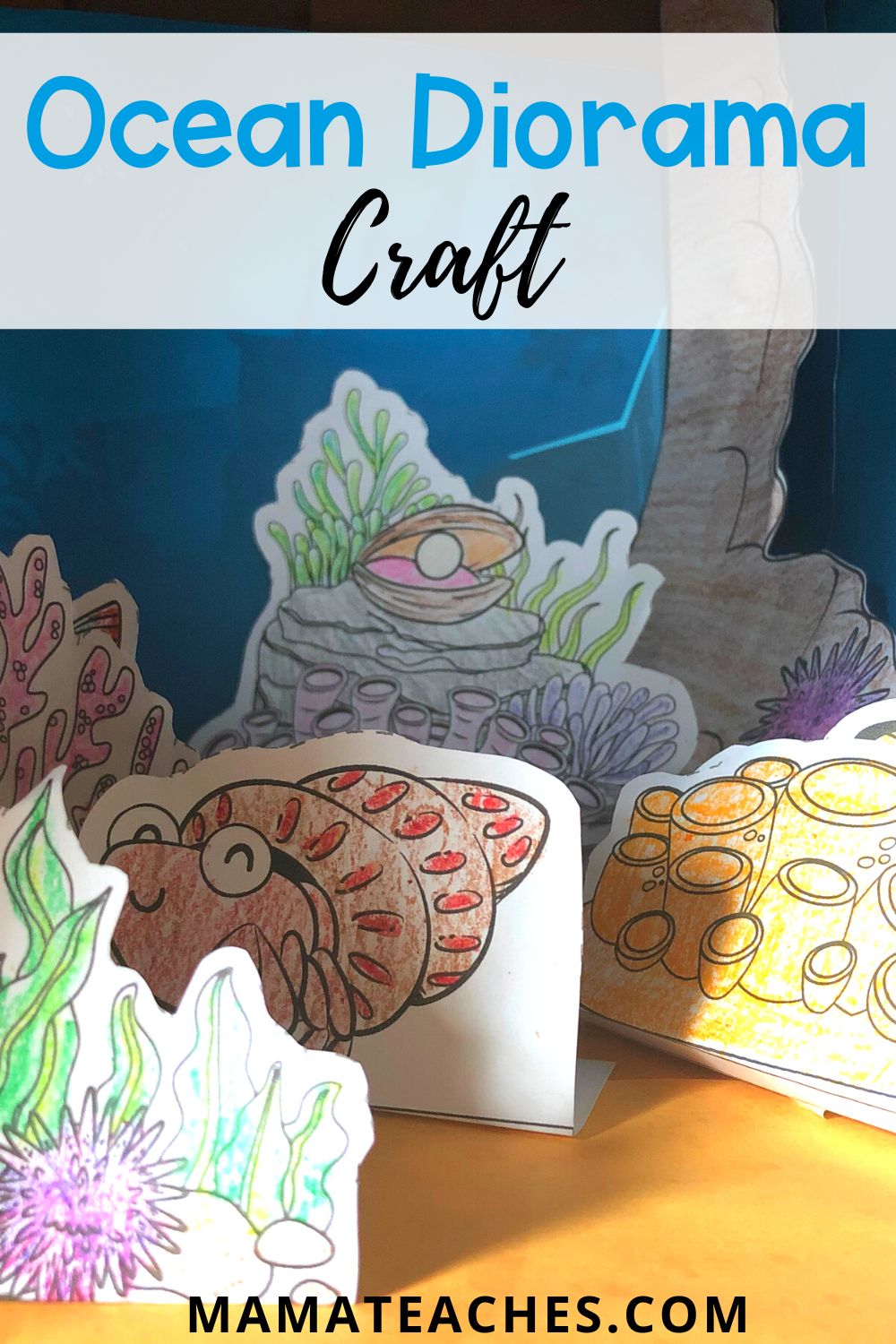 Ocean Diorama Craft (and Free Printable) - Mama Teaches