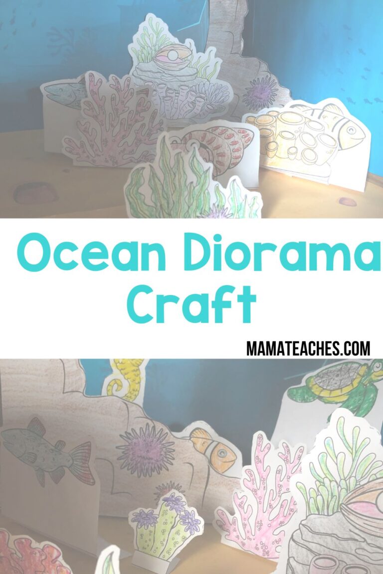 Ocean Diorama Craft (and Free Printable) - Mama Teaches