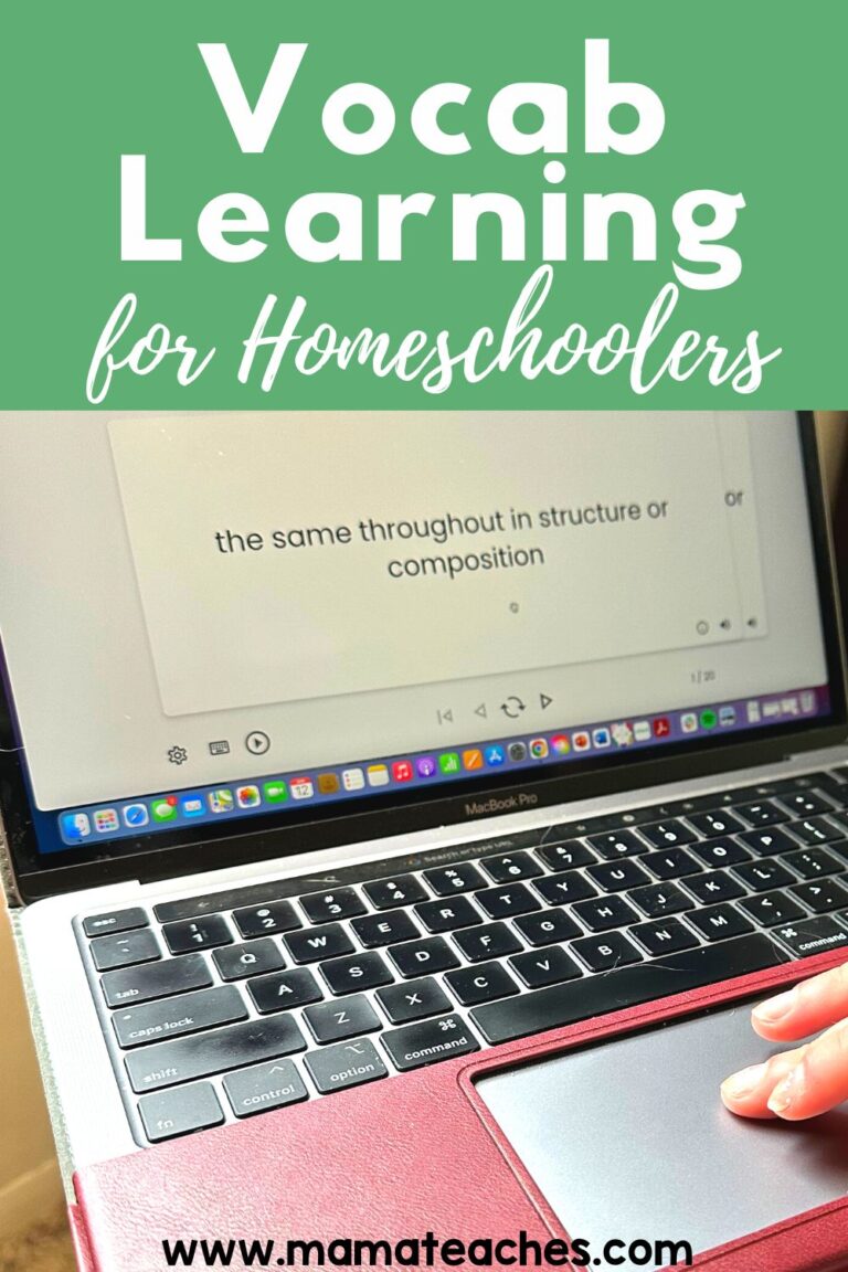 Vocabulary Learning for Homeschoolers - Mama Teaches