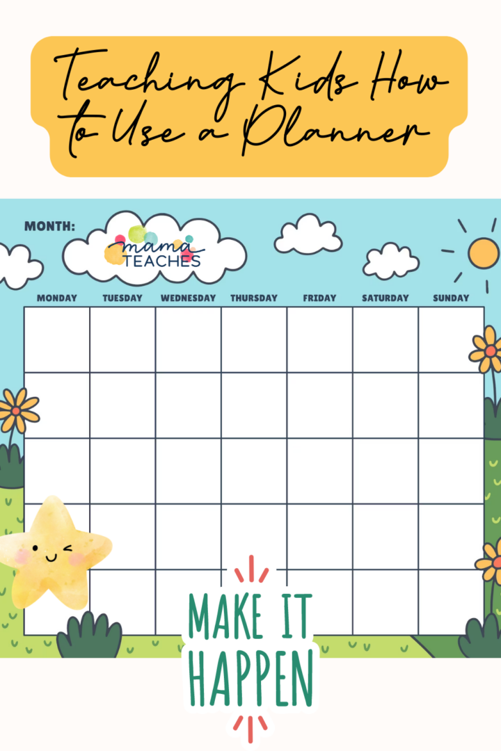 Teaching Kids How to Use a Planner - Mama Teaches
