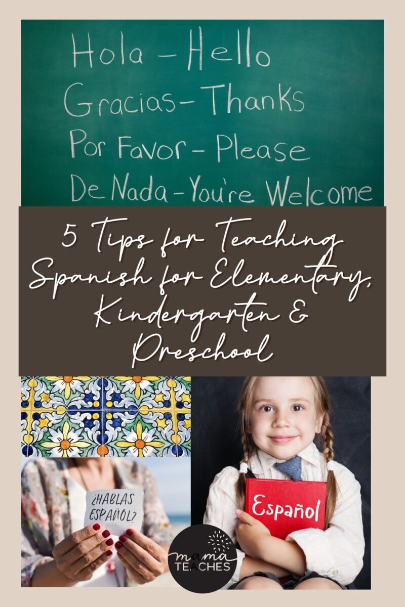 Spanish for Homeschool Elementary, Kindergarten & Preschool