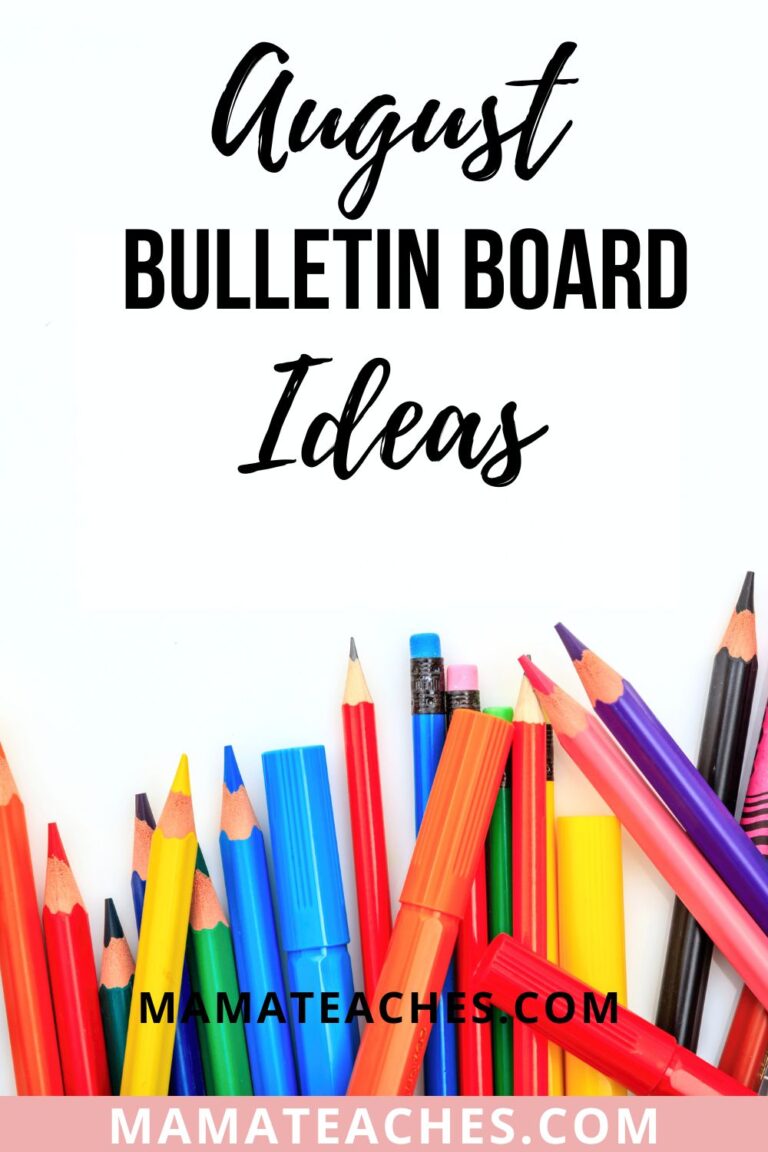 August Bulletin Board Ideas - Mama Teaches