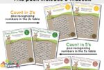 Bunny Skip Counting and Multiplication Mazes - Mama Teaches