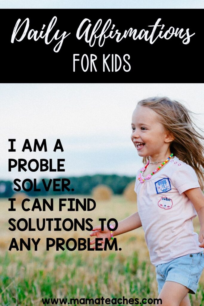 Daily Affirmations for Kids - Mama Teaches