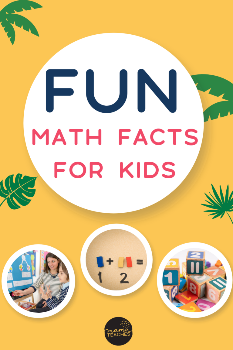 Fun Math Facts for Kids - Mama Teaches