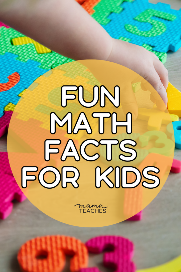 Fun Math Facts for Kids - Mama Teaches