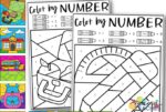 FREE BACK TO SCHOOL COLOR BY NUMBER PAGES