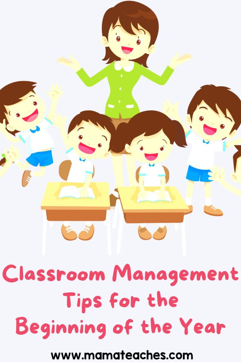 Classroom Management Tips for the Beginning of the Year - Mama Teaches