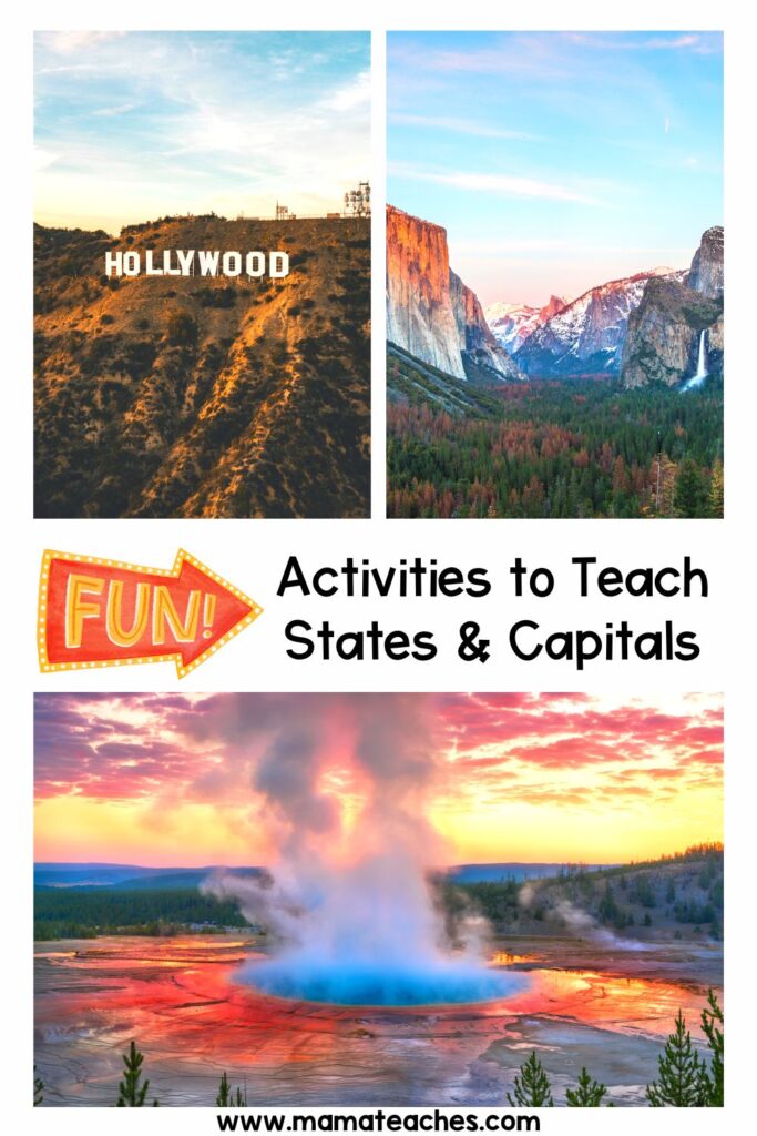 Fun Activities to Teach States and Capitals - Mama Teaches