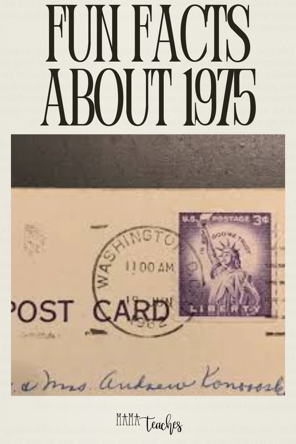 Fun Facts About 1975 - Mama Teaches