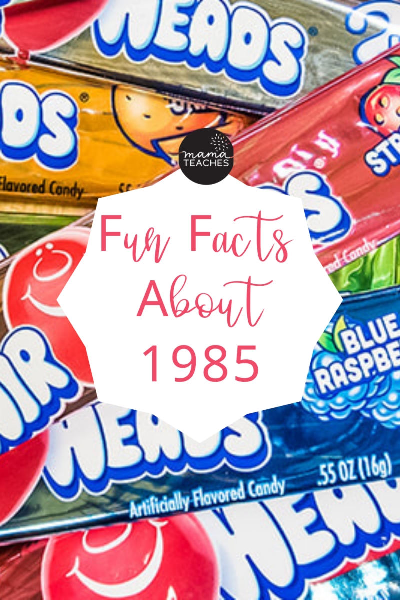 Fun Facts About 1985 - Mama Teaches