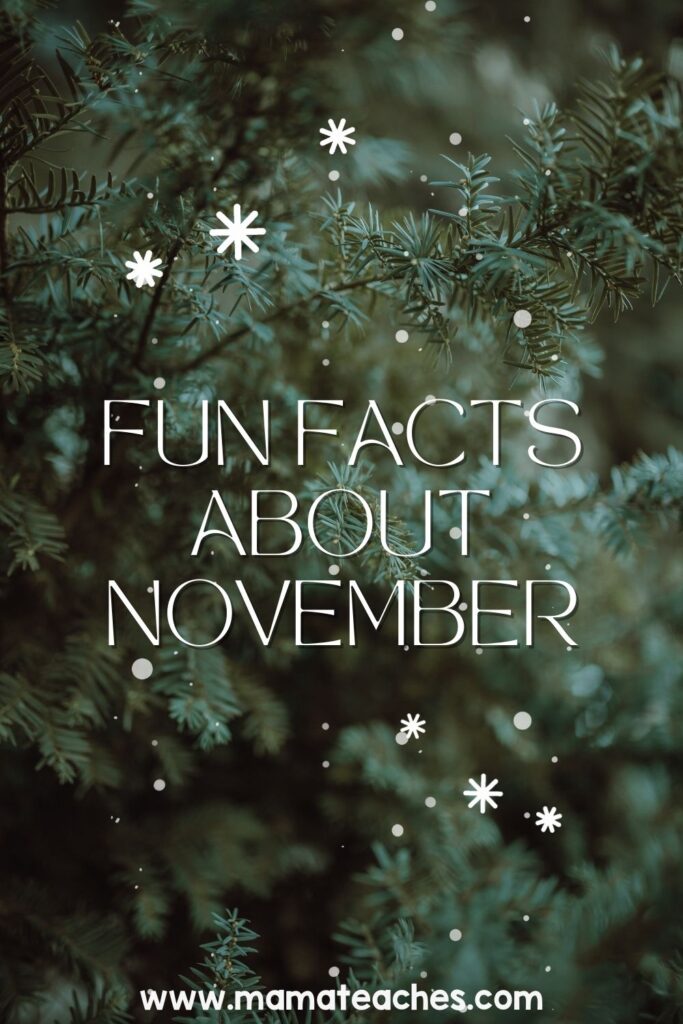 Fun Facts About November for Kids - Mama Teaches