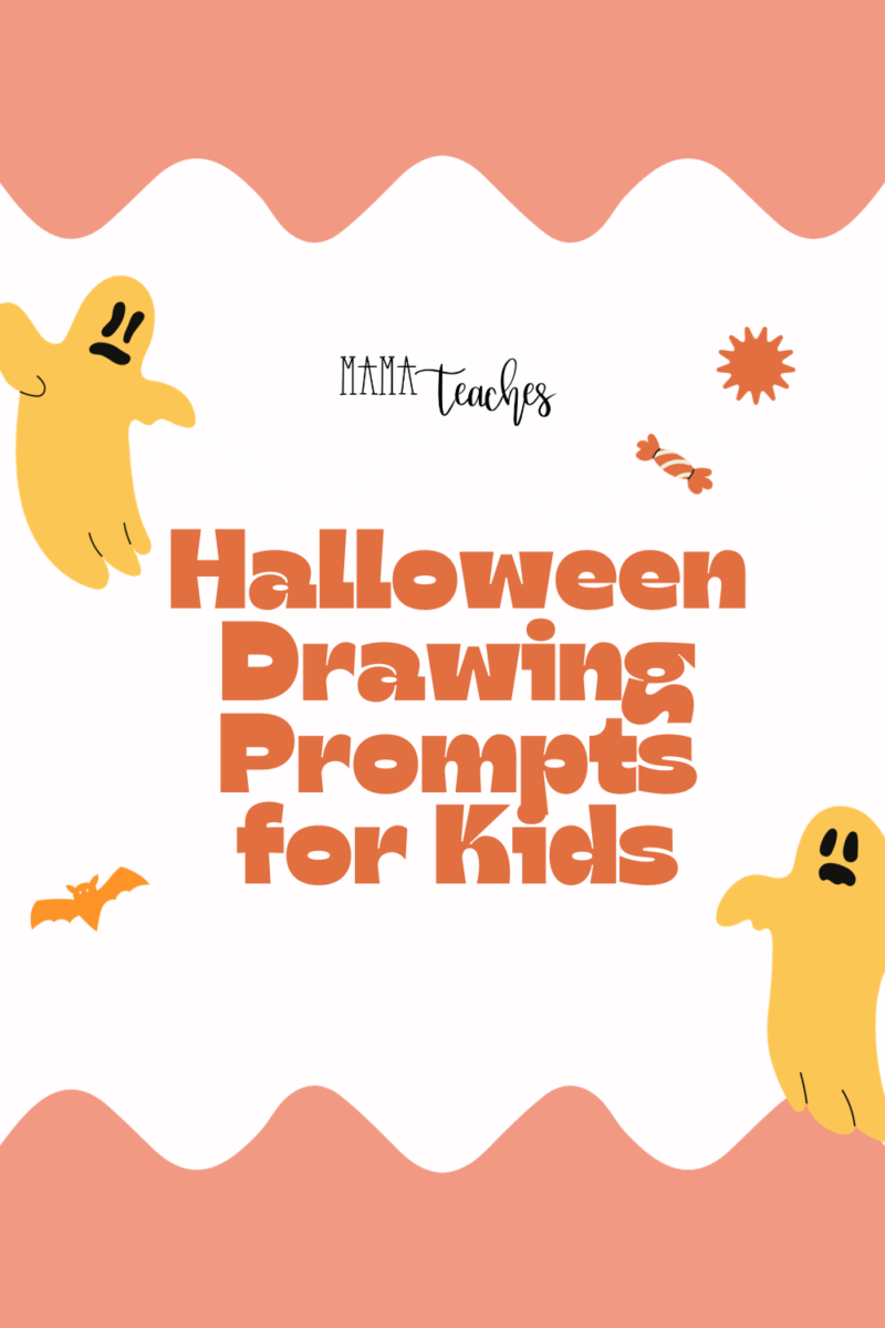 Halloween Drawing Prompts for Kids - Mama Teaches