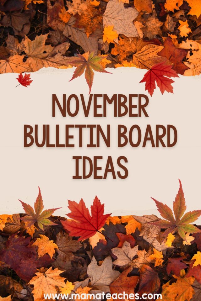November Bulletin Board Ideas - Mama Teaches