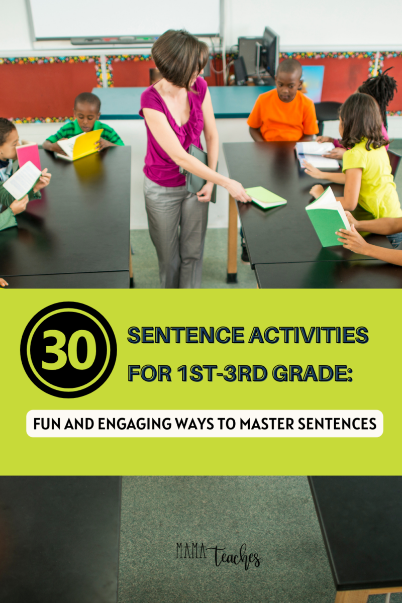 30+ Sentence Activities for 1st-3rd Grade