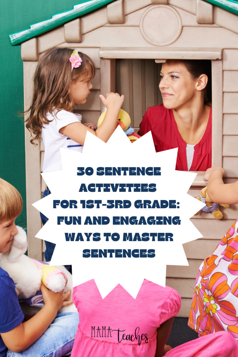 30+ Sentence Activities for 1st-3rd Grade