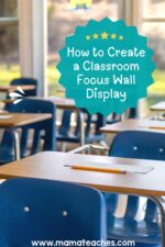 How to Create a Classroom Focus Wall Display - Mama Teaches