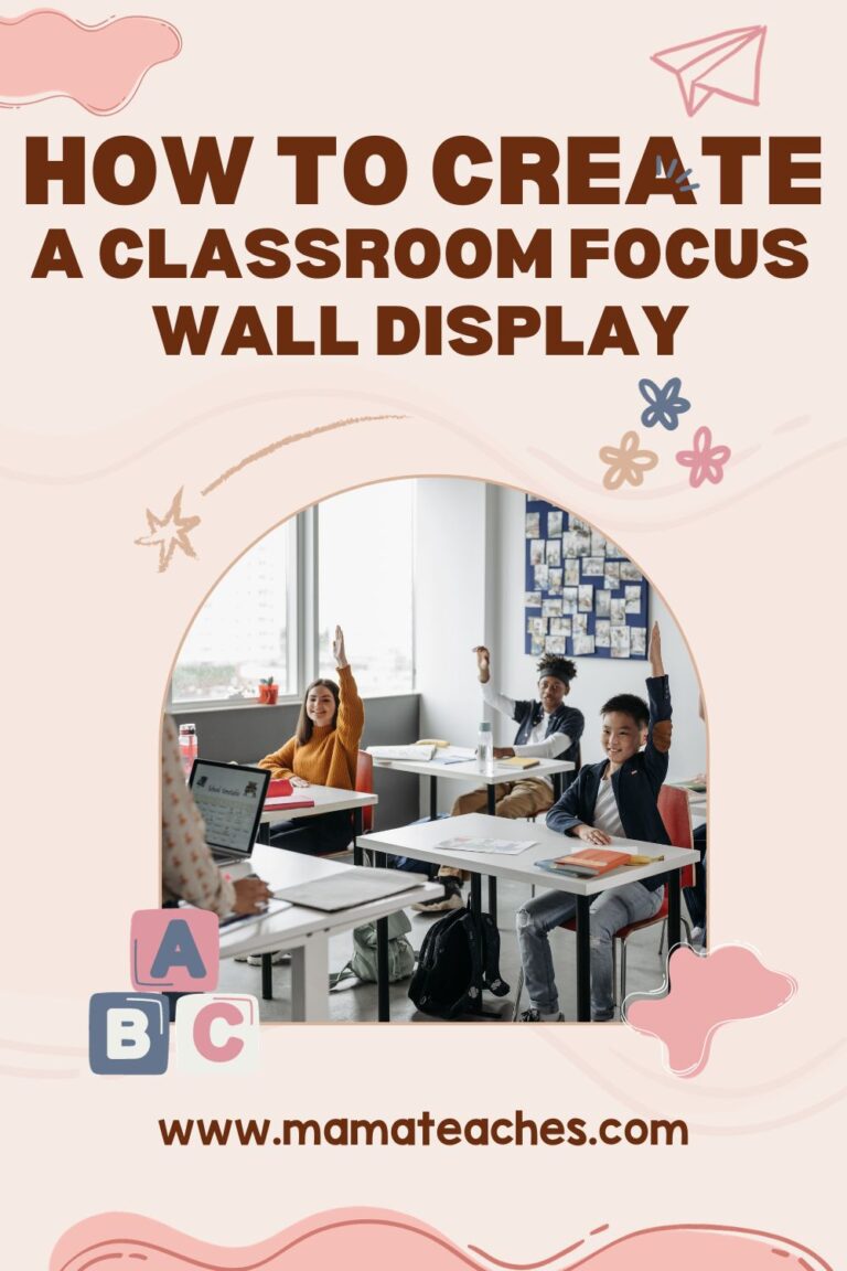 How to Create a Classroom Focus Wall Display - Mama Teaches