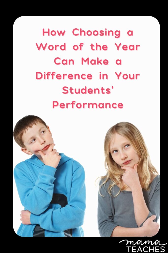 How Choosing a Word of the Year Can Lead to Student Success