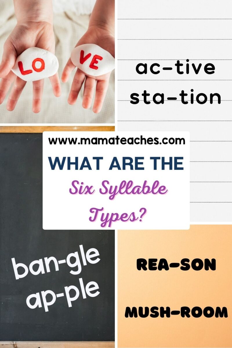 What are the Six Syllable Types? - Mama Teaches