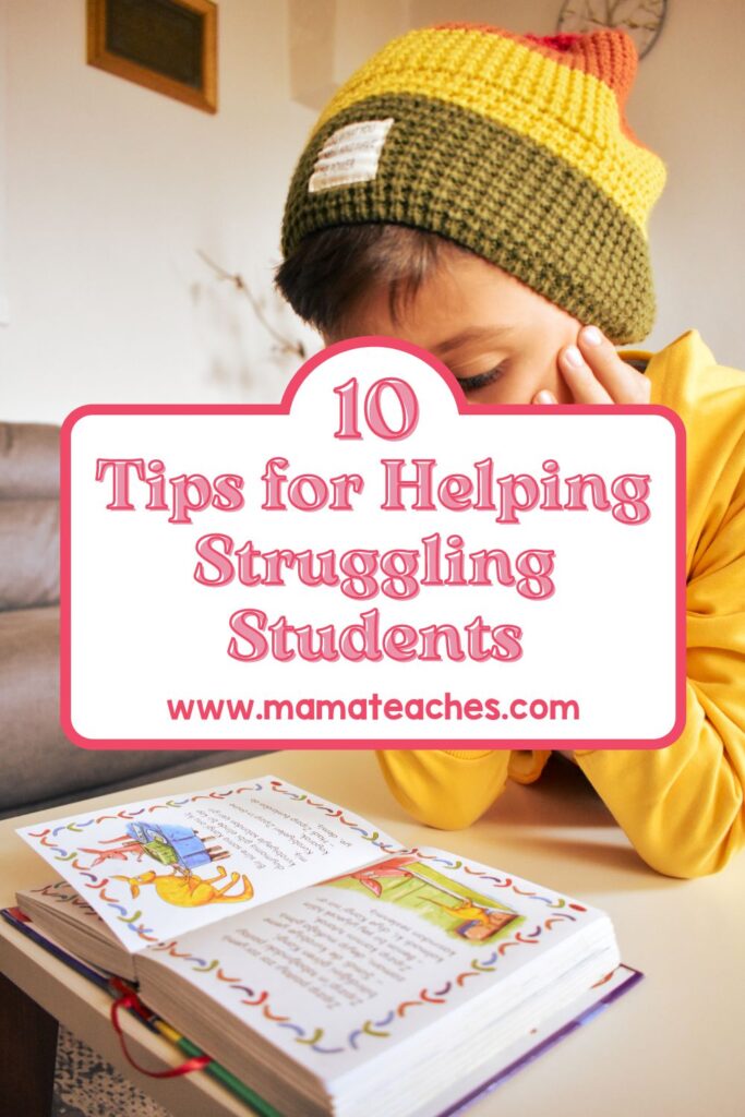 10 Tips for Helping Struggling Readers - Mama Teaches