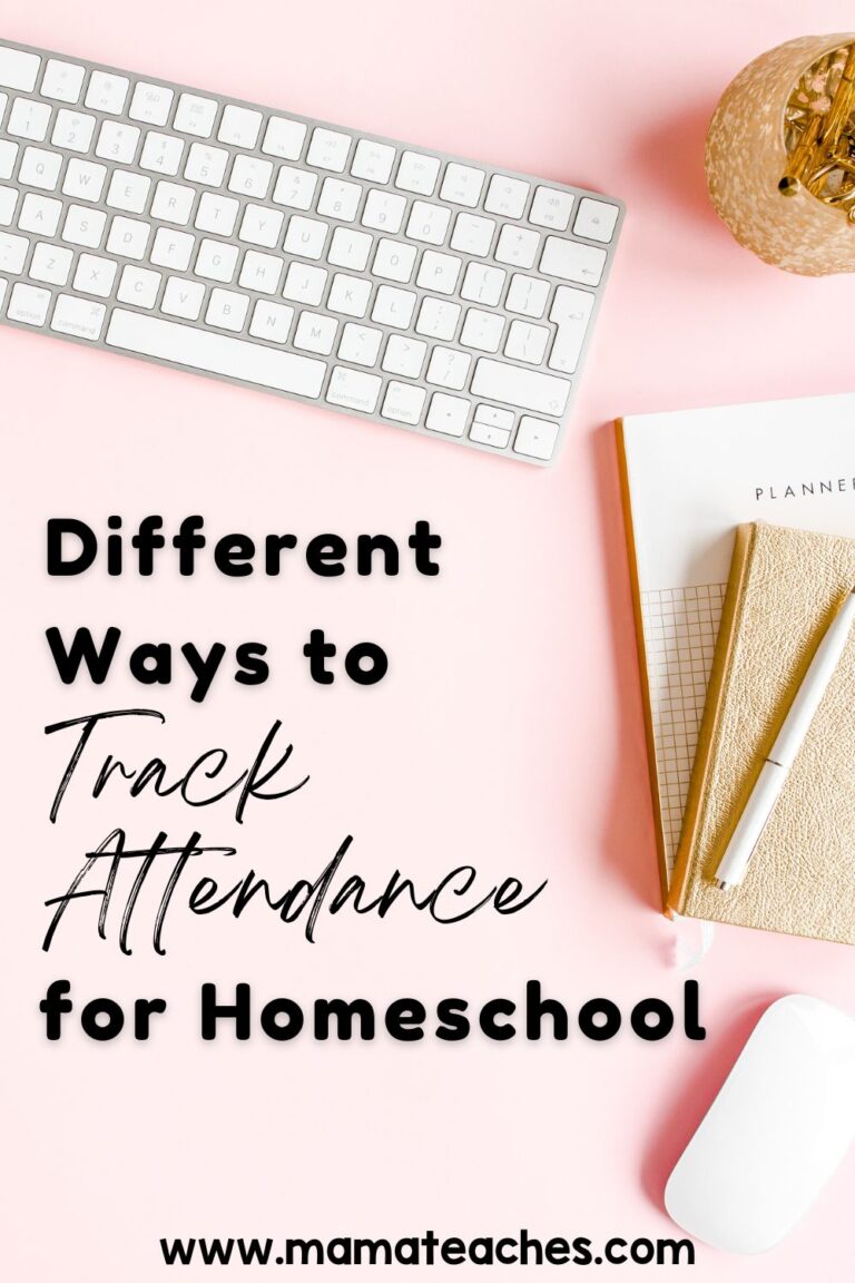 Different Ways to Track Attendance for Homeschool - Mama Teaches
