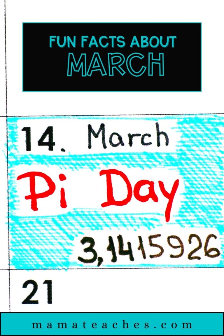 Fun Facts About March - Mama Teaches