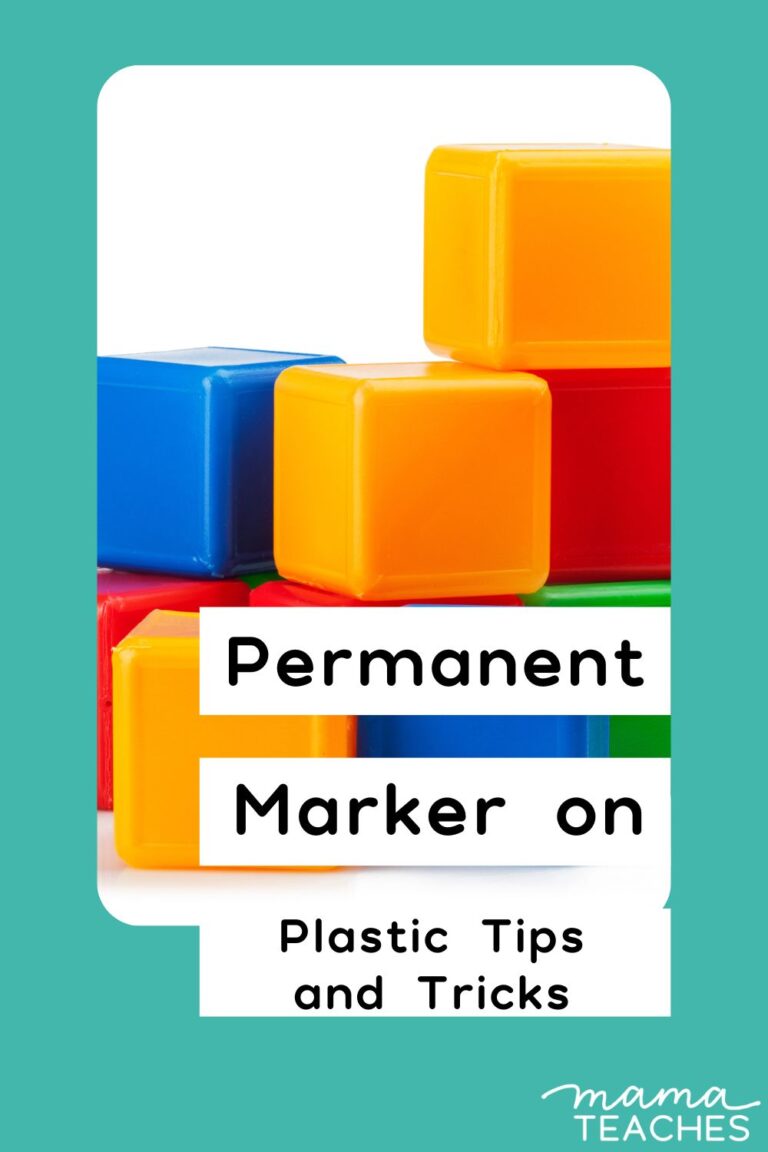 Permanent Marker on Plastic Tips and Tricks - Mama Teaches