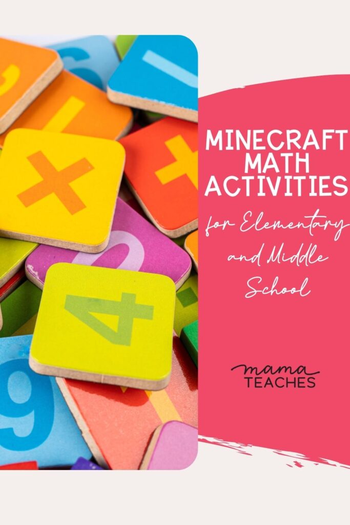 Minecraft Math Activities for Elementary and Middle School - Mama Teaches