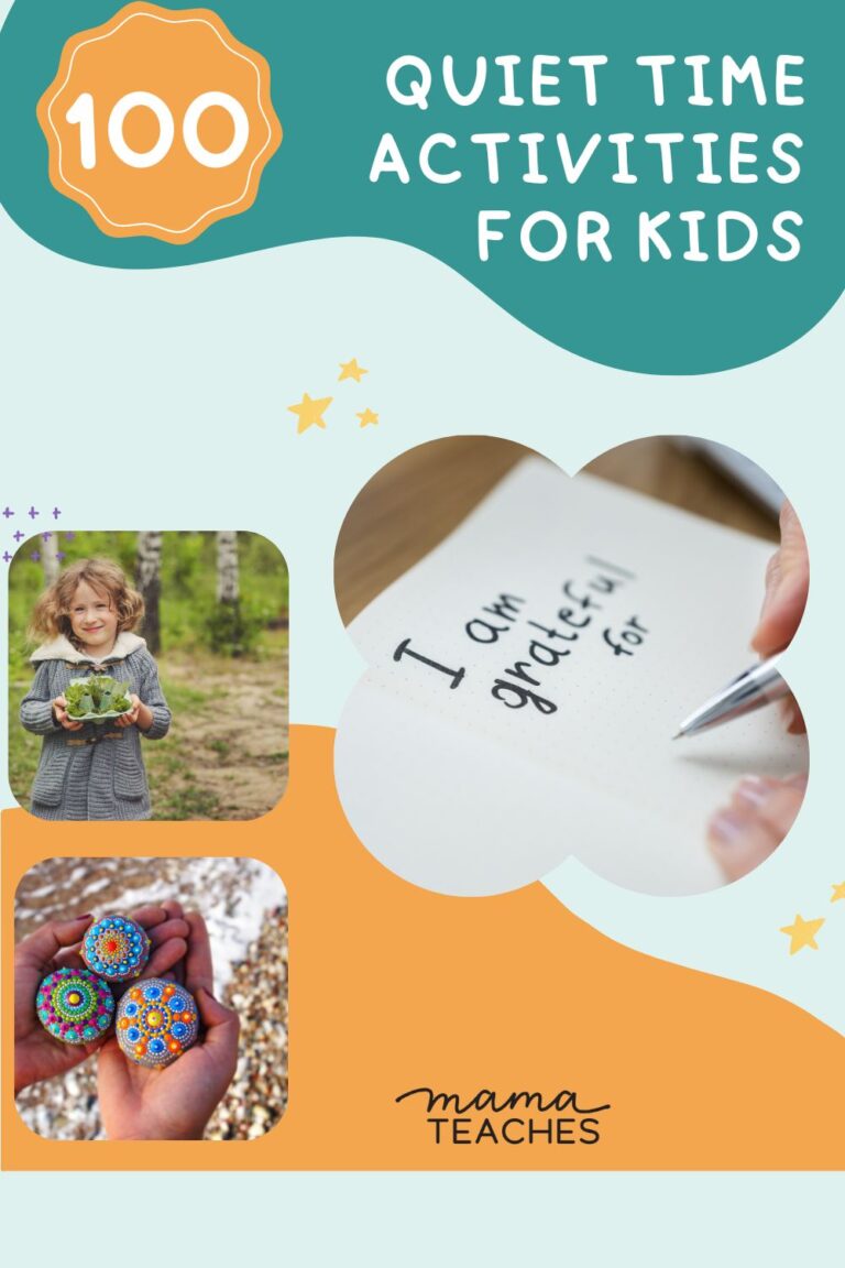 100 Quiet Time Activities for Kids - Mama Teaches