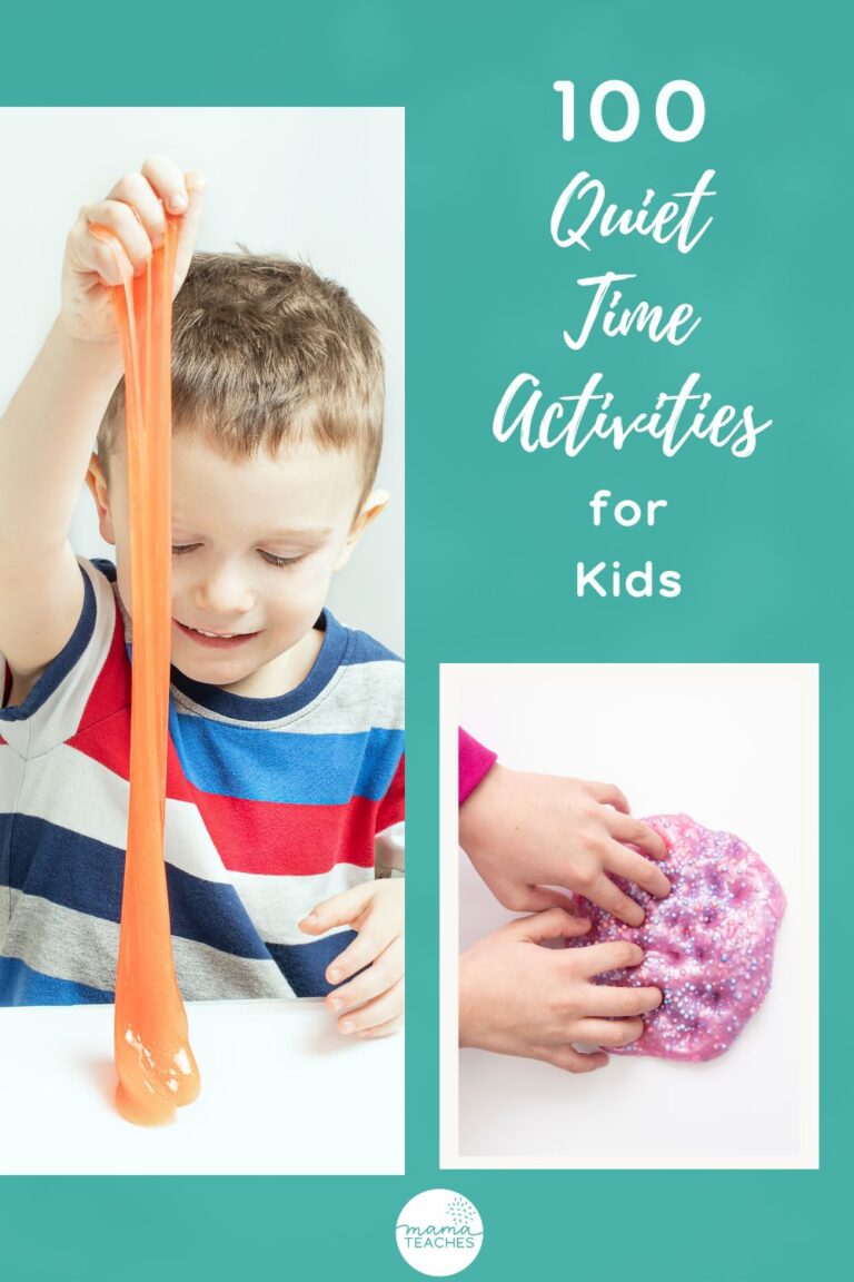 100 Quiet Time Activities for Kids - Mama Teaches