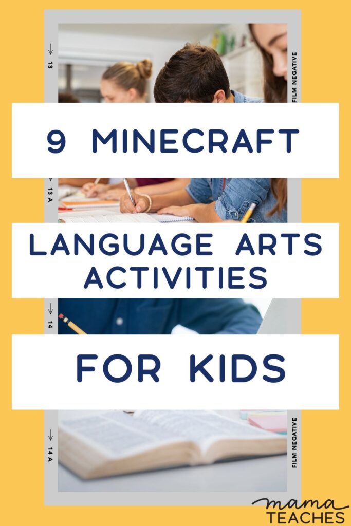 9 Minecraft Language Arts Activities for Kids - Mama Teaches