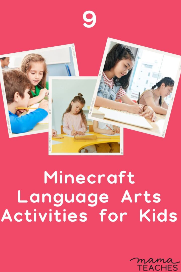 9 Minecraft Language Arts Activities for Kids - Mama Teaches