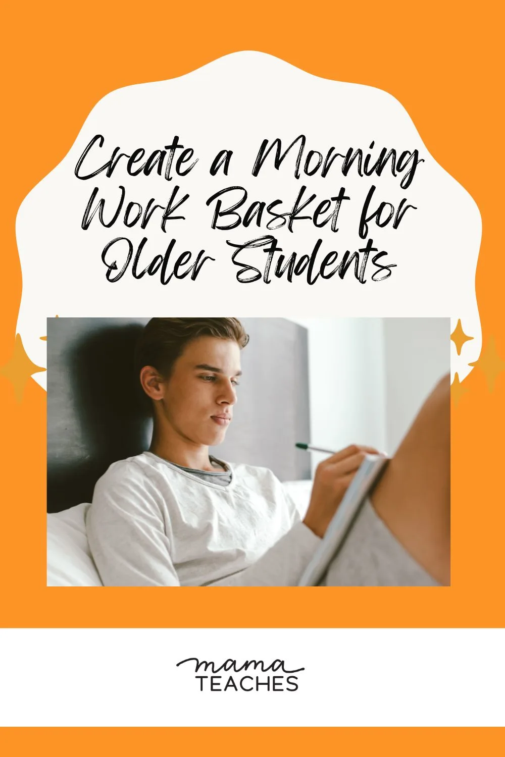 Create a Morning Work Basket for Older Students - Mama Teaches